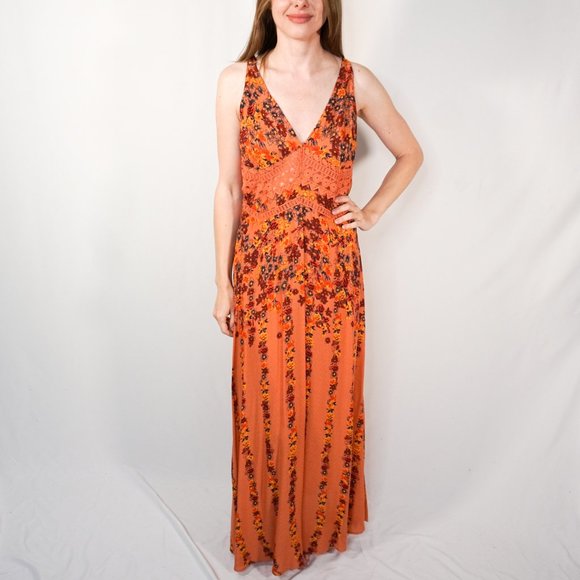 Free People | Dresses | Free People Intimately Floral Lace Maxi Dress ...